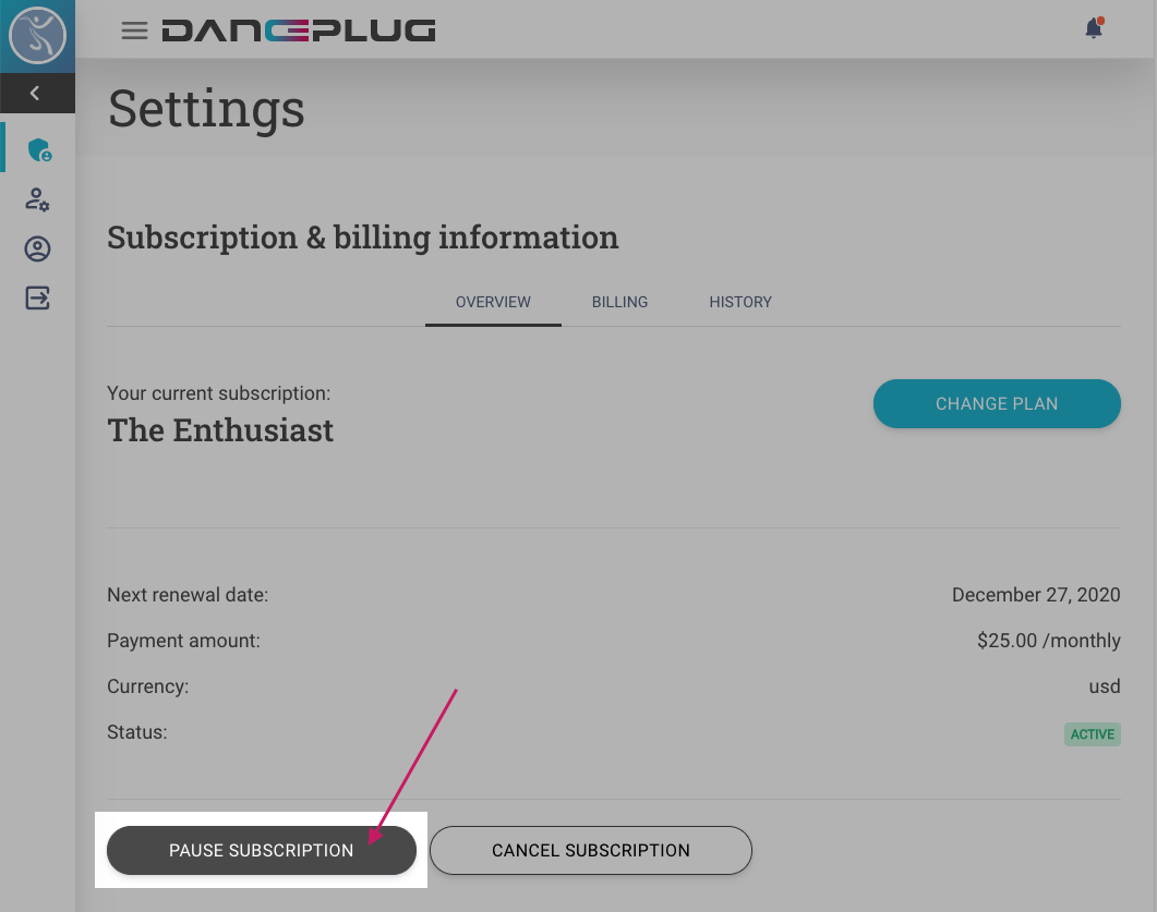 What is the difference between pausing and cancelling a subscription? – DancePlug Support